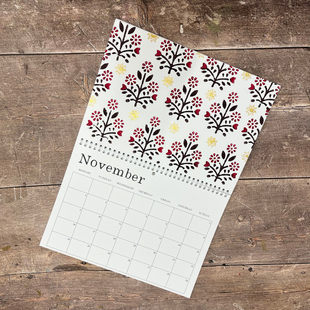 Block-Printable Calendar Kit – The Indian Block Print Co.
