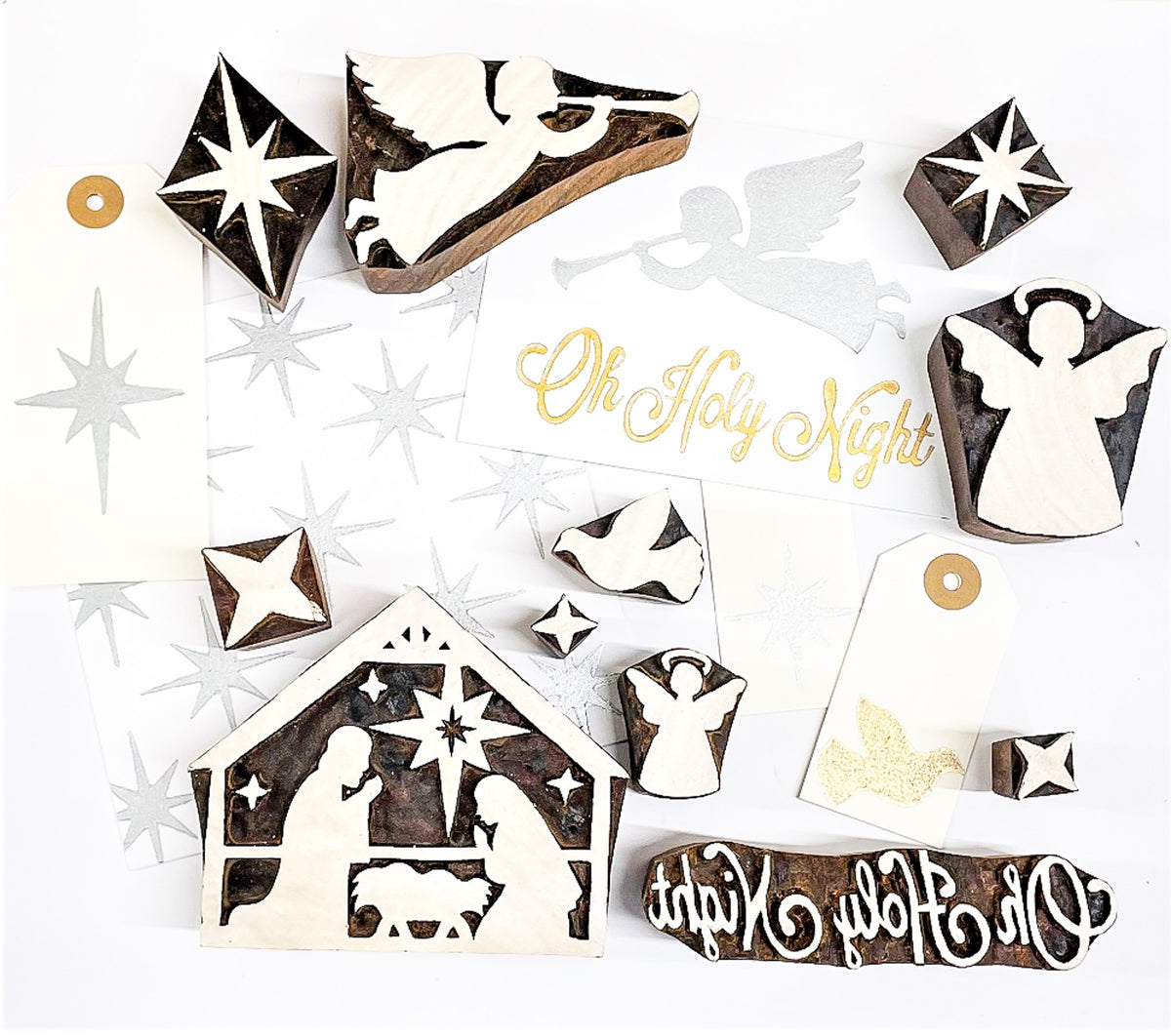 Christmas Nativity Block Printing Set – The Indian Block Print Co.