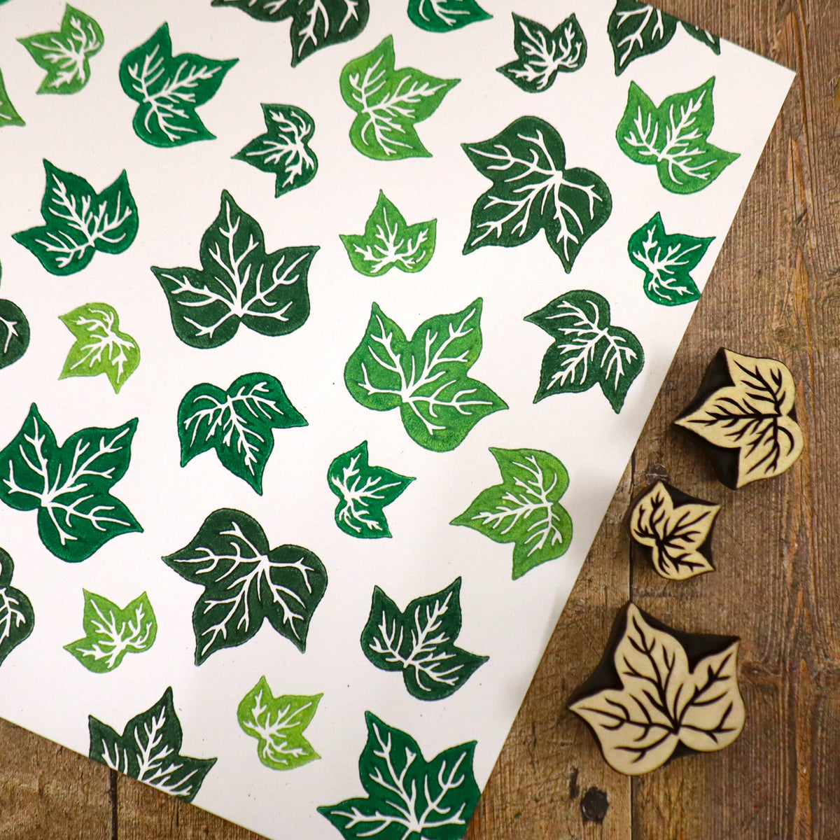 The Crafty Lass - Ivy Leaves – The Indian Block Print Co.