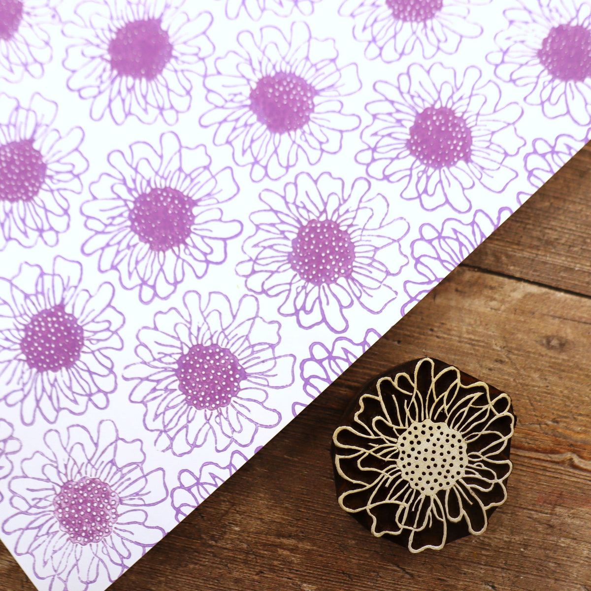 The Crafty Lass - Pincushion Flower – The Indian Block Print Co.