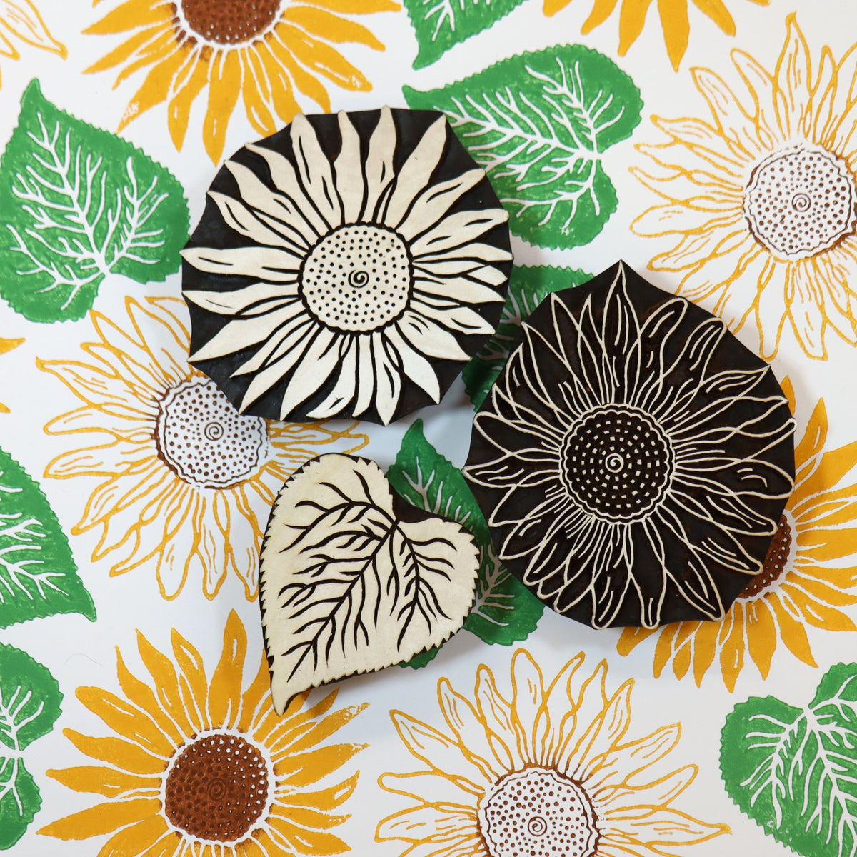 The Crafty Lass - Sunflowers – The Indian Block Print Co.