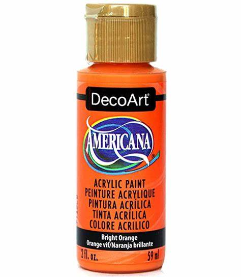 Acrylic Paint - Bright Orange – The Indian Block Print Co.