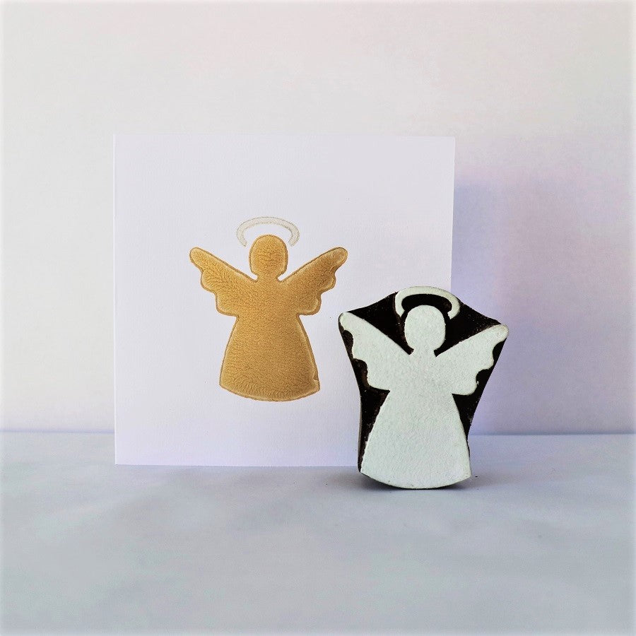 Medium Solid Christmas Angel – The Indian Block Print Co.