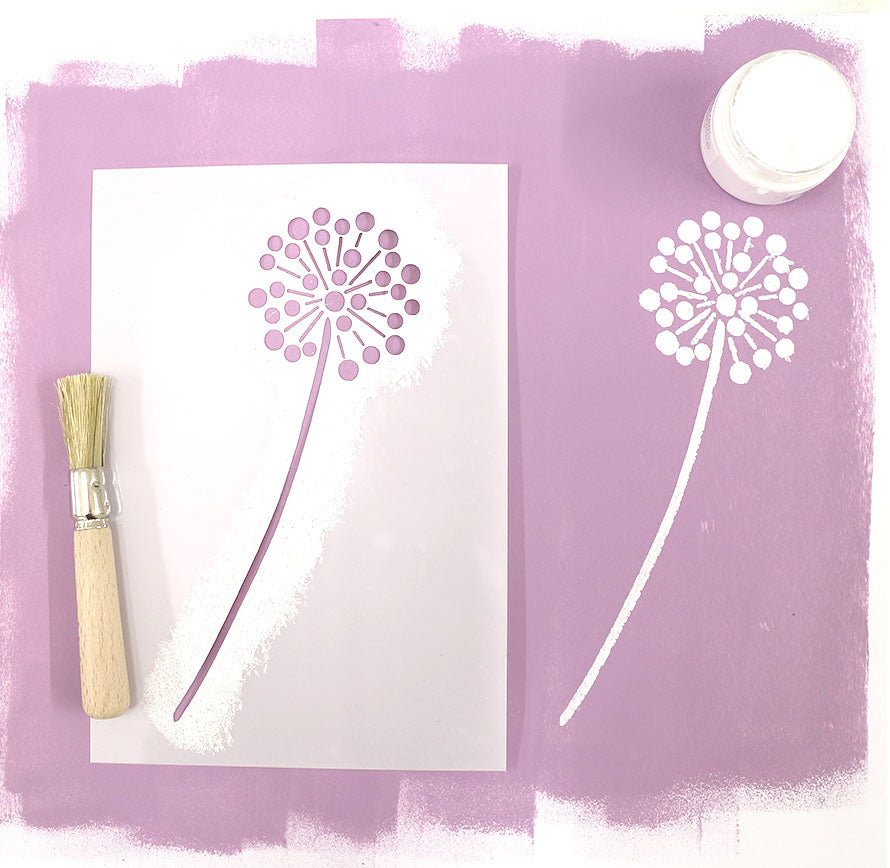 Allium Flower Stencil – The Indian Block Print Co.