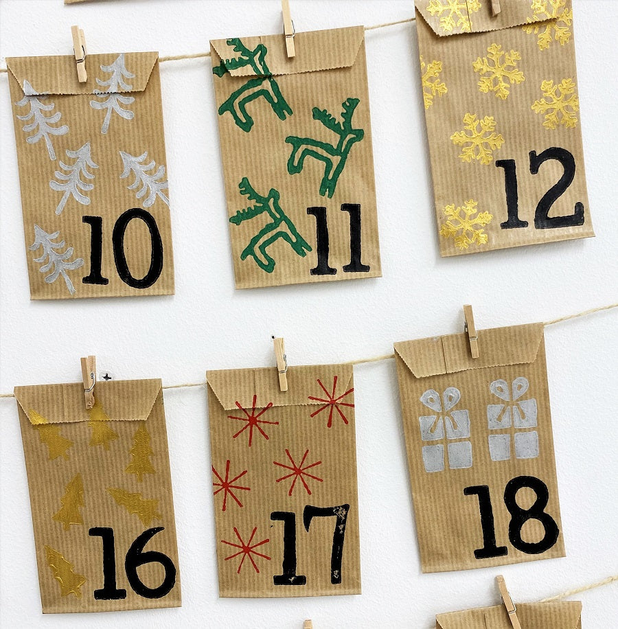 Paper Advent Calendar Set – The Indian Block Print Co.