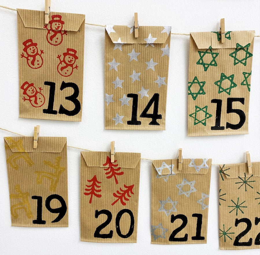 Paper Advent Calendar Set – The Indian Block Print Co.