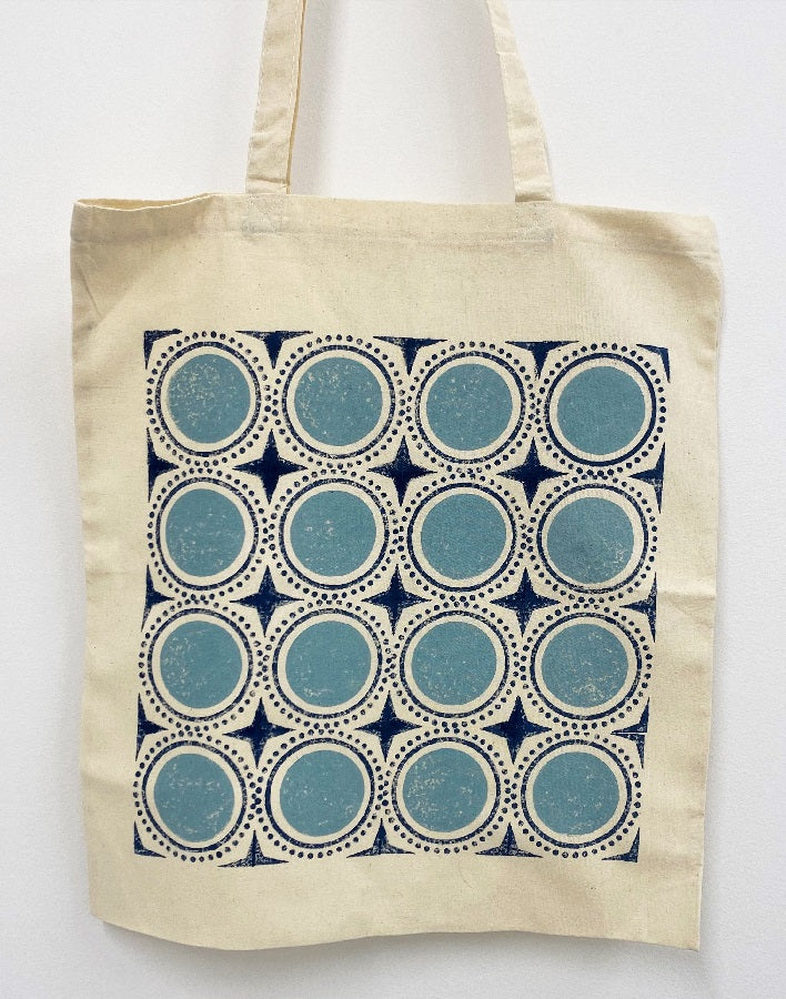 Dotty Circle Tile Tote Bag Printing Kit – The Indian Block Print Co.