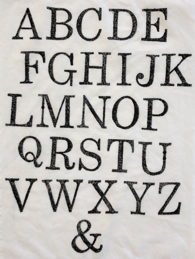 Indian Wooden Block Set - Alphabet Fancy Capitals – The Indian Block ...