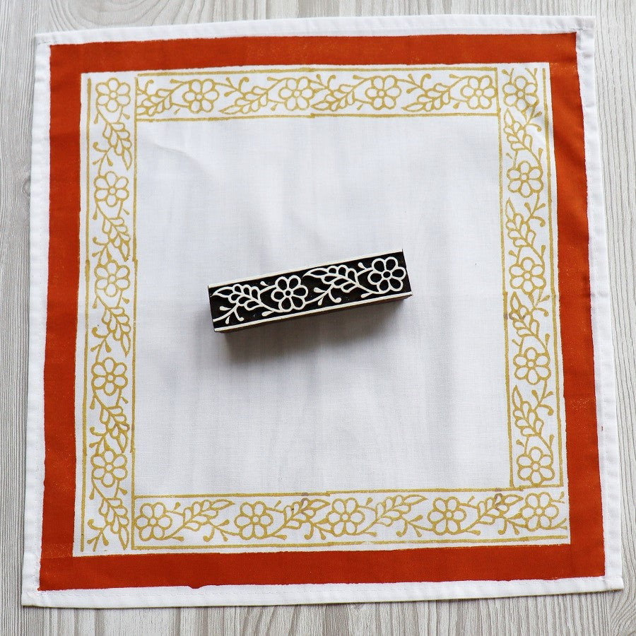 *New* Decorative Floral Border – The Indian Block Print Co.