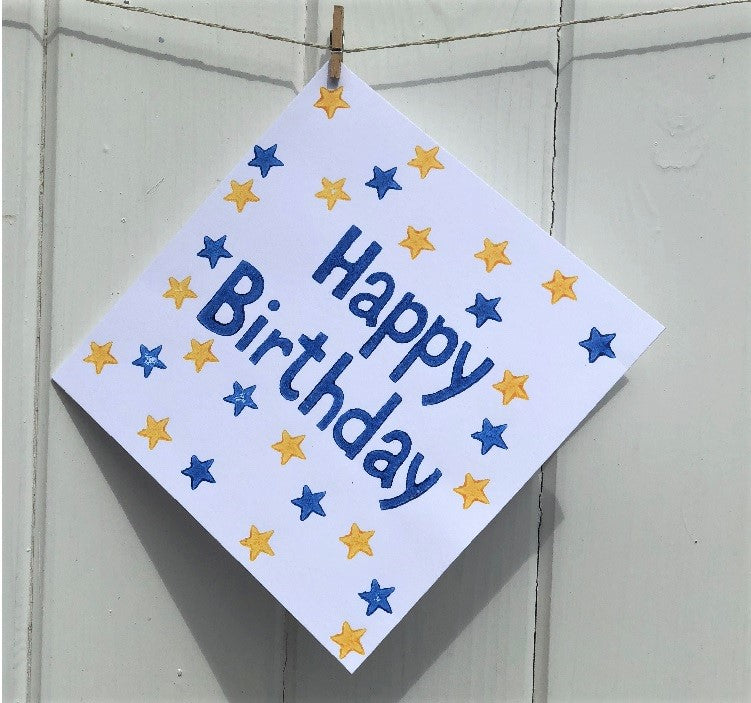 Indian Wooden Printing Block - Bold Happy Birthday – The Indian Block ...