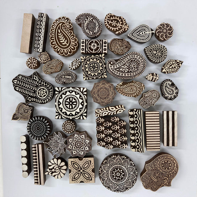 Block Printing Workshop Kit for Hire - Oxfordshire – The Indian Block ...