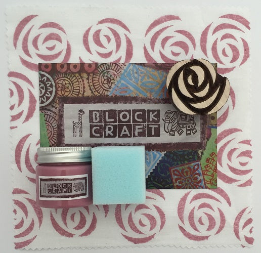 Indian Block Printing Kit- Large Rose – The Indian Block Print Co.