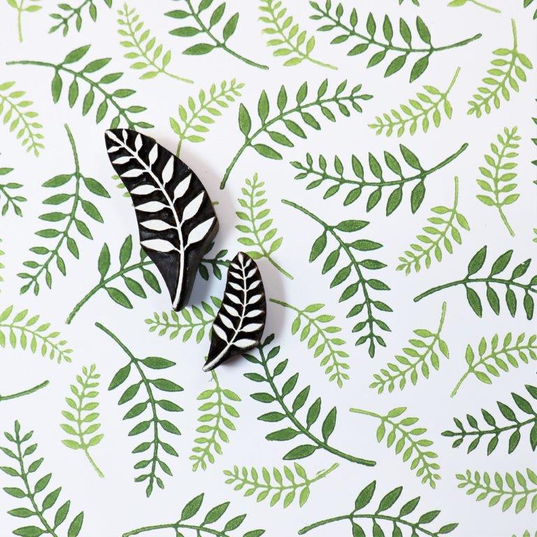 Indian Curved Leaf – The Indian Block Print Co.