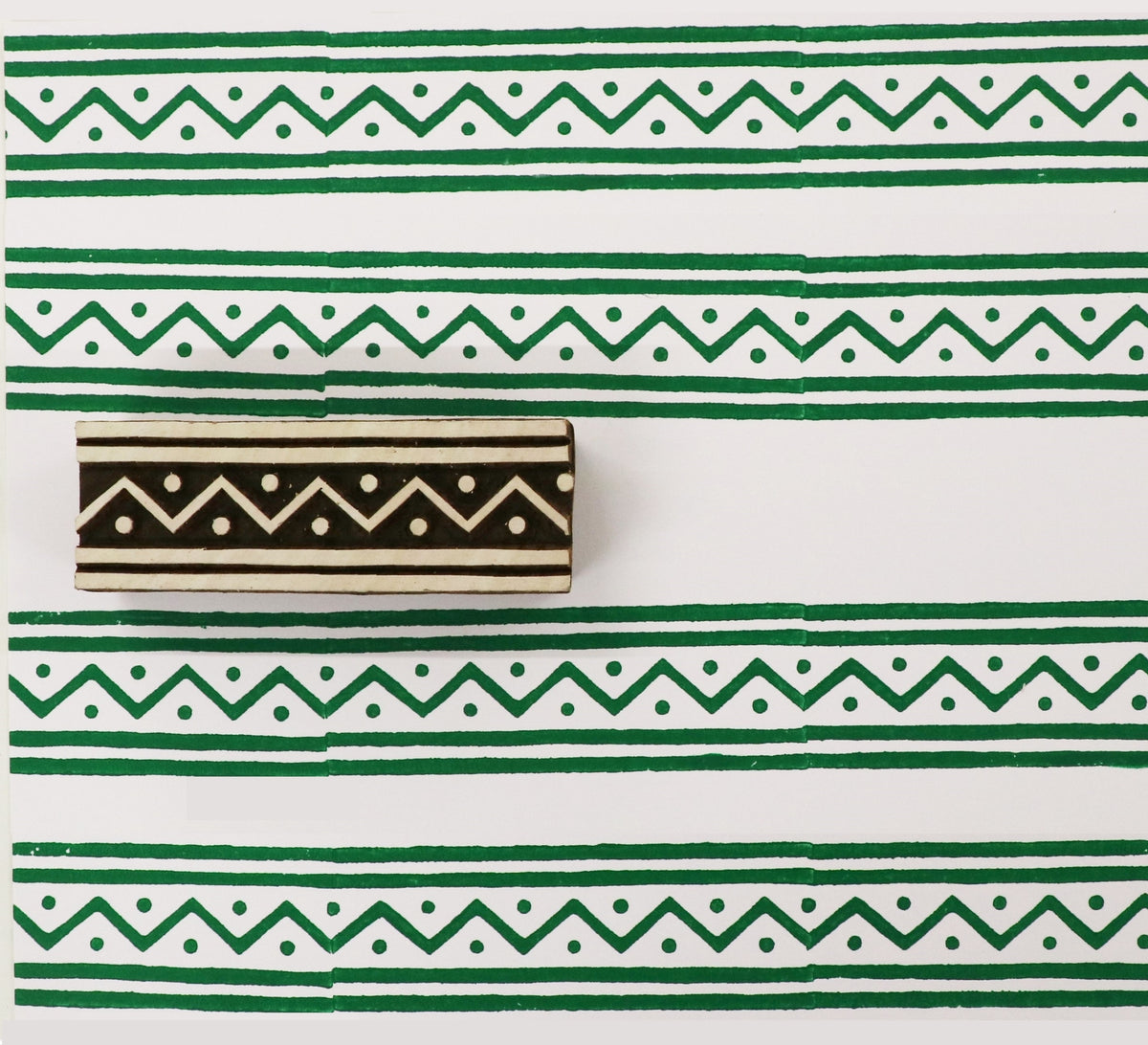 Lined ZigZag Border – The Indian Block Print Co.