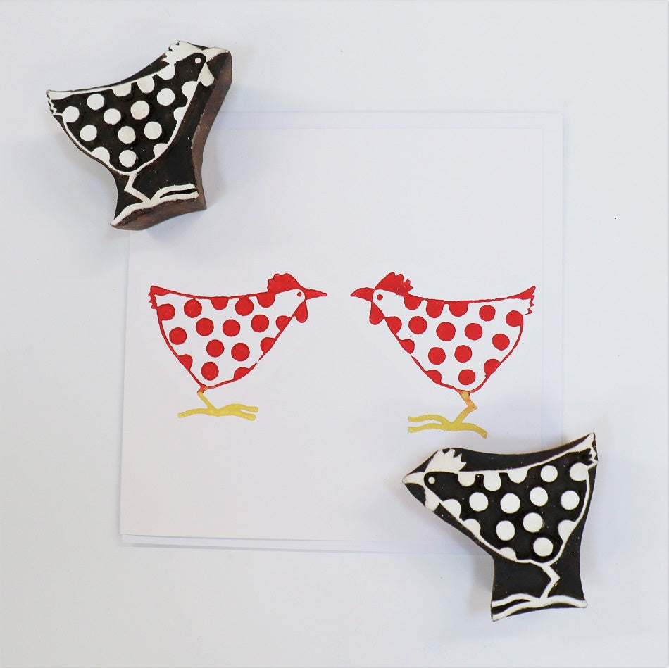 Medium Spotty Chicken – The Indian Block Print Co.