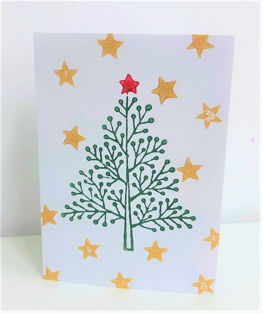 Elegant Spotty Christmas Tree – The Indian Block Print Co.
