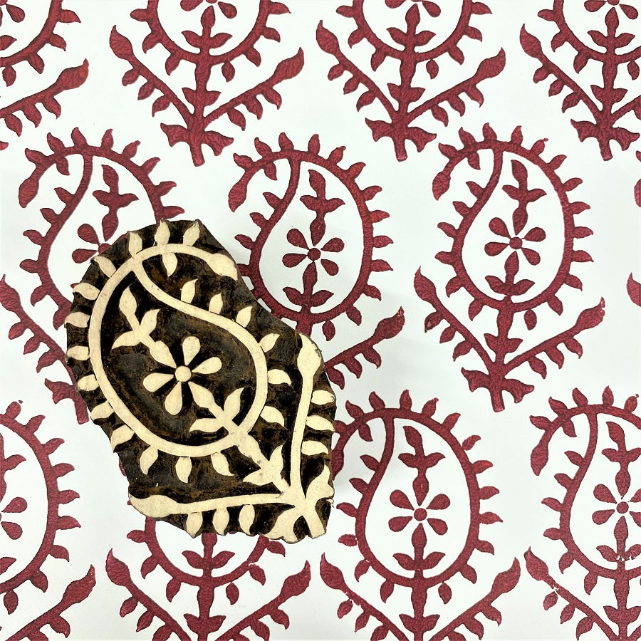 Indian Wooden Printing Block - Indian Paisley – The Indian Block Print Co.