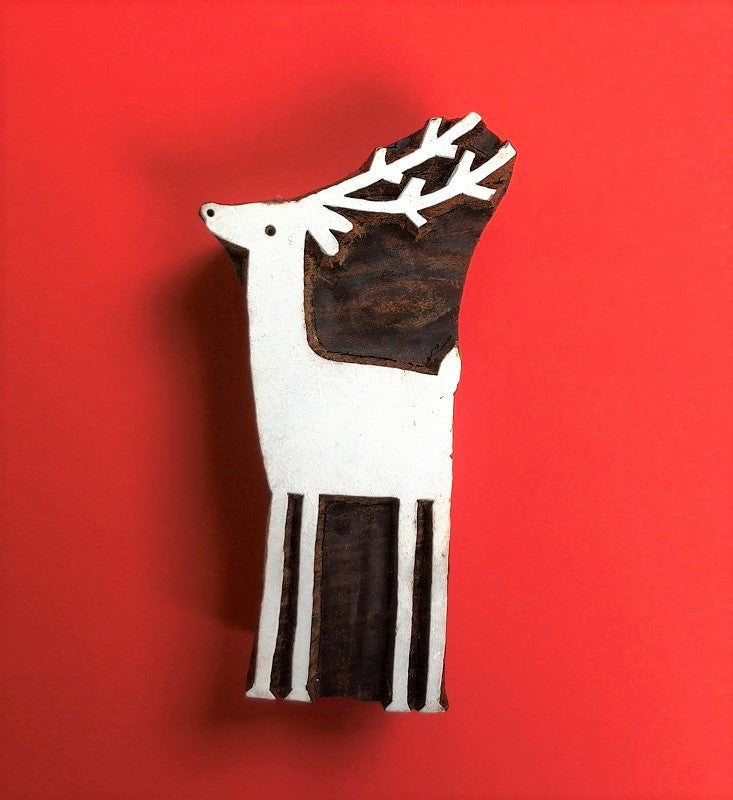 Large Standing Reindeer – The Indian Block Print Co.