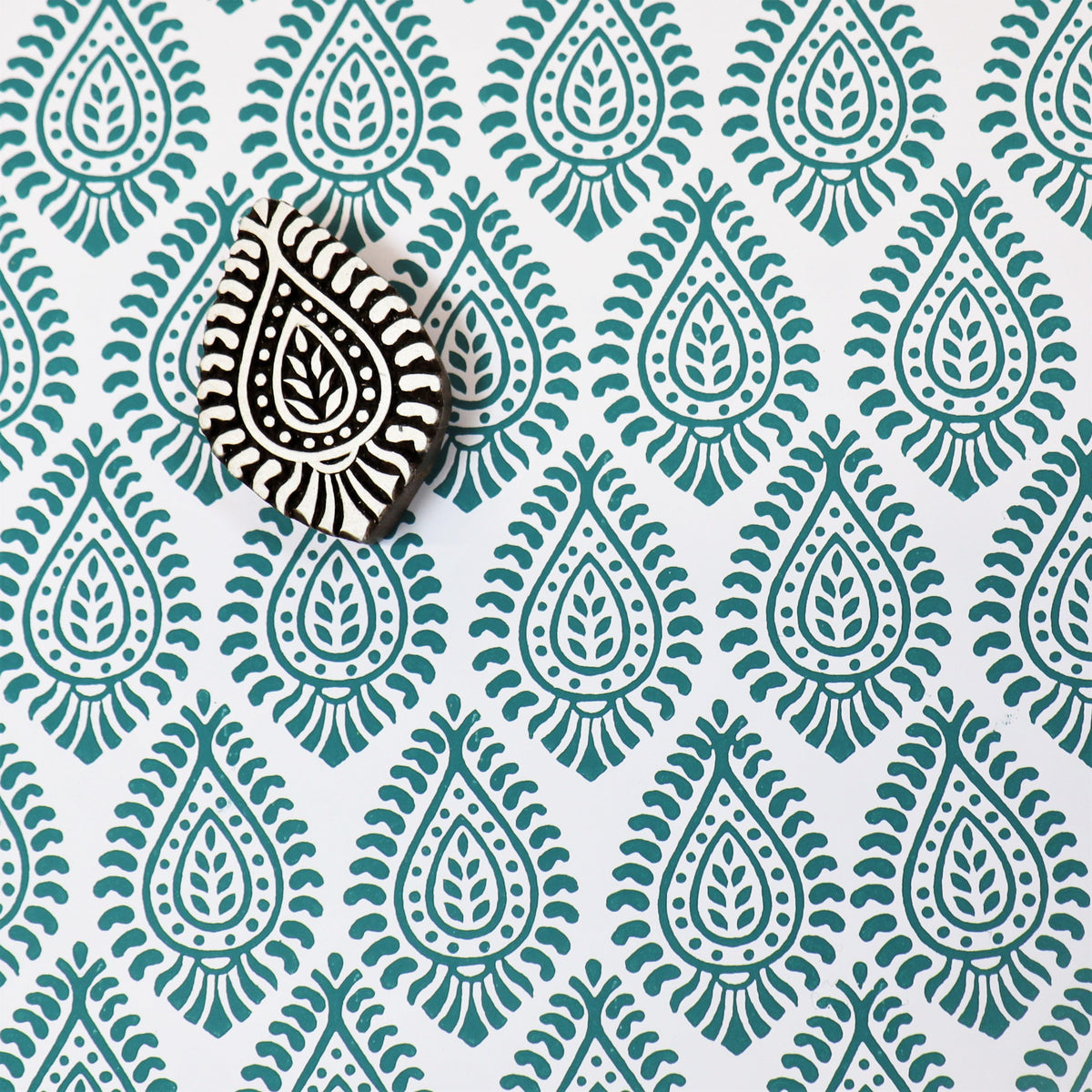 Indian Wooden Printing Block - Paisley 5 – The Indian Block Print Co.