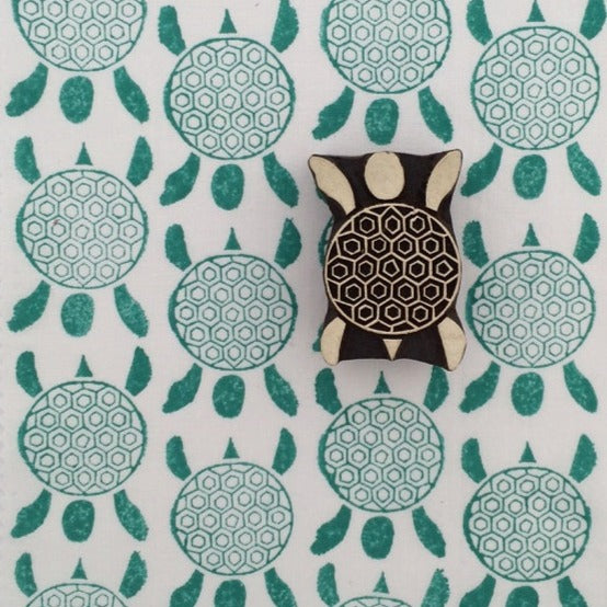 Indian Wooden Printing Block - Turtle – The Indian Block Print Co.