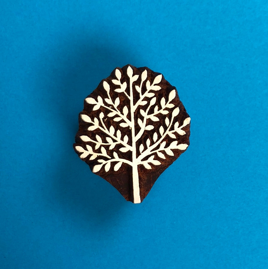 Indian Wooden Printing Block - Small Indian Tree – The Indian Block ...