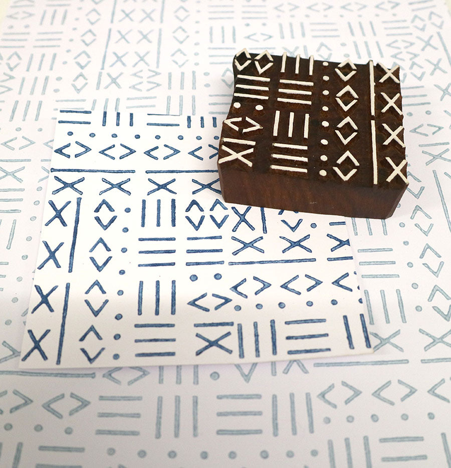 Indian Wooden Printing Block - Tribal Patterns – The Indian Block Print Co.