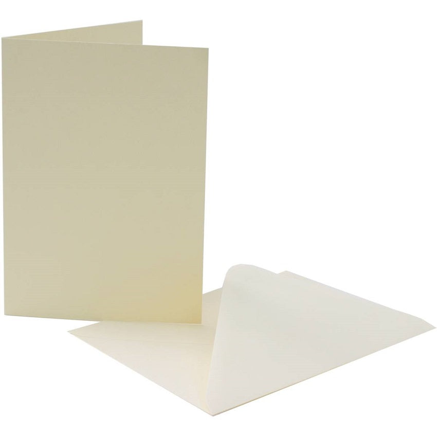 Pack of 5 Ivory Cards with Envelopes – The Indian Block Print Co.