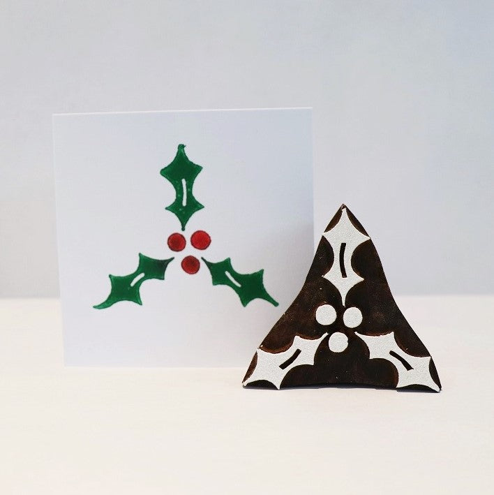 Large Triple Holly – The Indian Block Print Co.