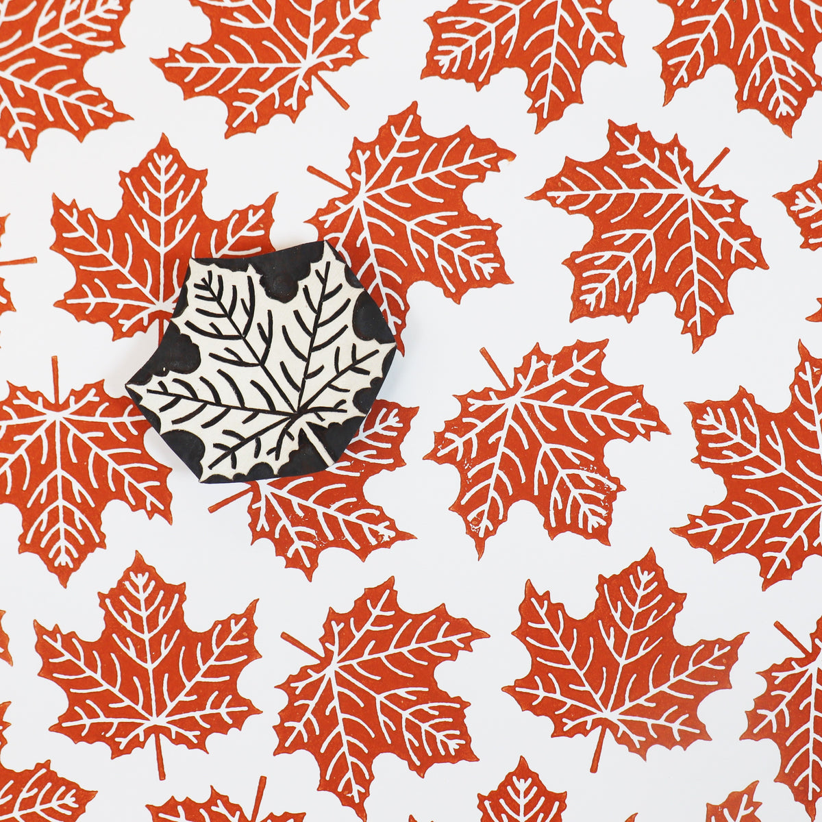 Detailed Maple Leaf – The Indian Block Print Co.