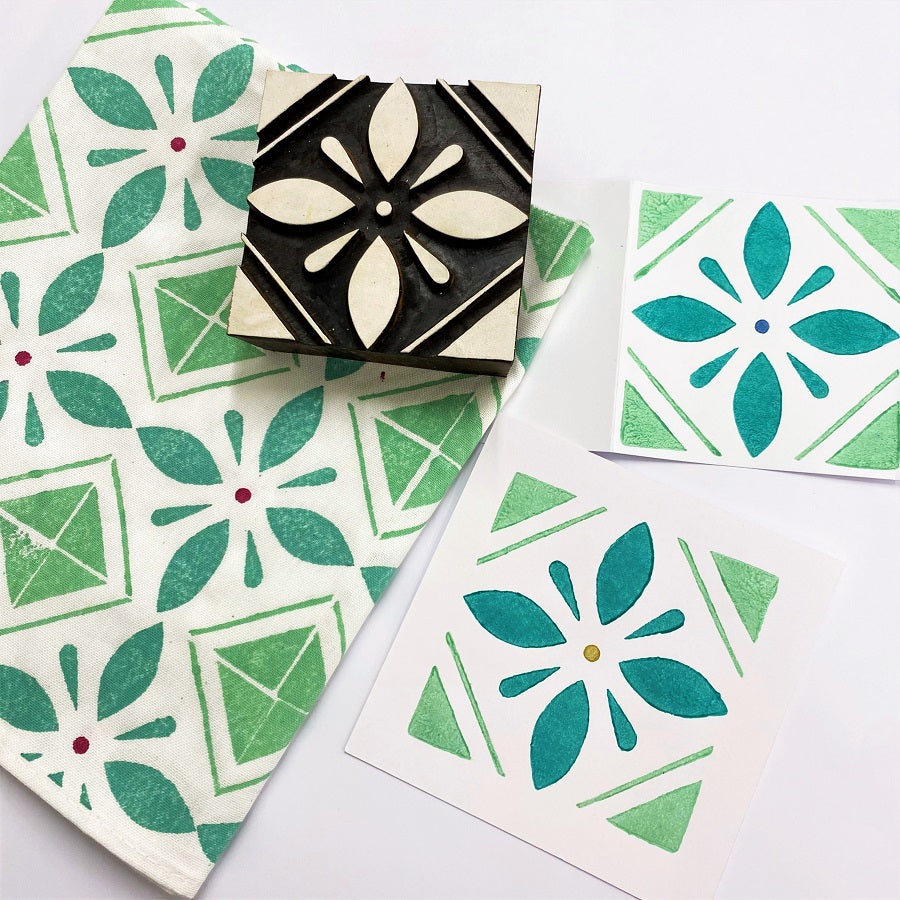 Indian Wooden Printing Block - Mexican Tile – The Indian Block Print Co.