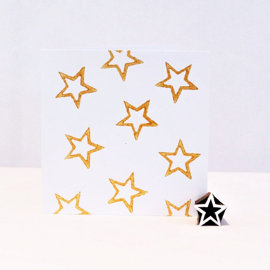 Mini Outline Star – The Indian Block Print Co.