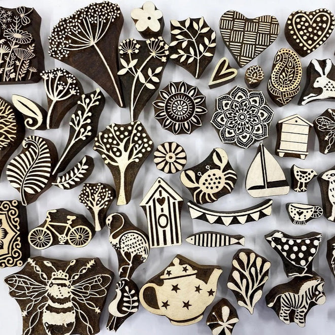Block Printing Workshop Kit for Hire - Oxfordshire – The Indian Block ...