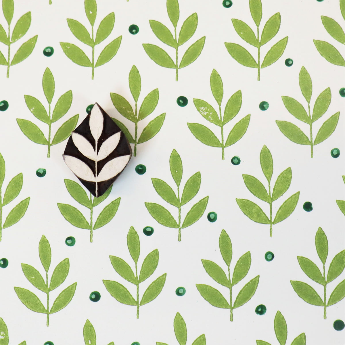 Indian Wooden Printing Block - Pinnate Leaf – The Indian Block Print Co.