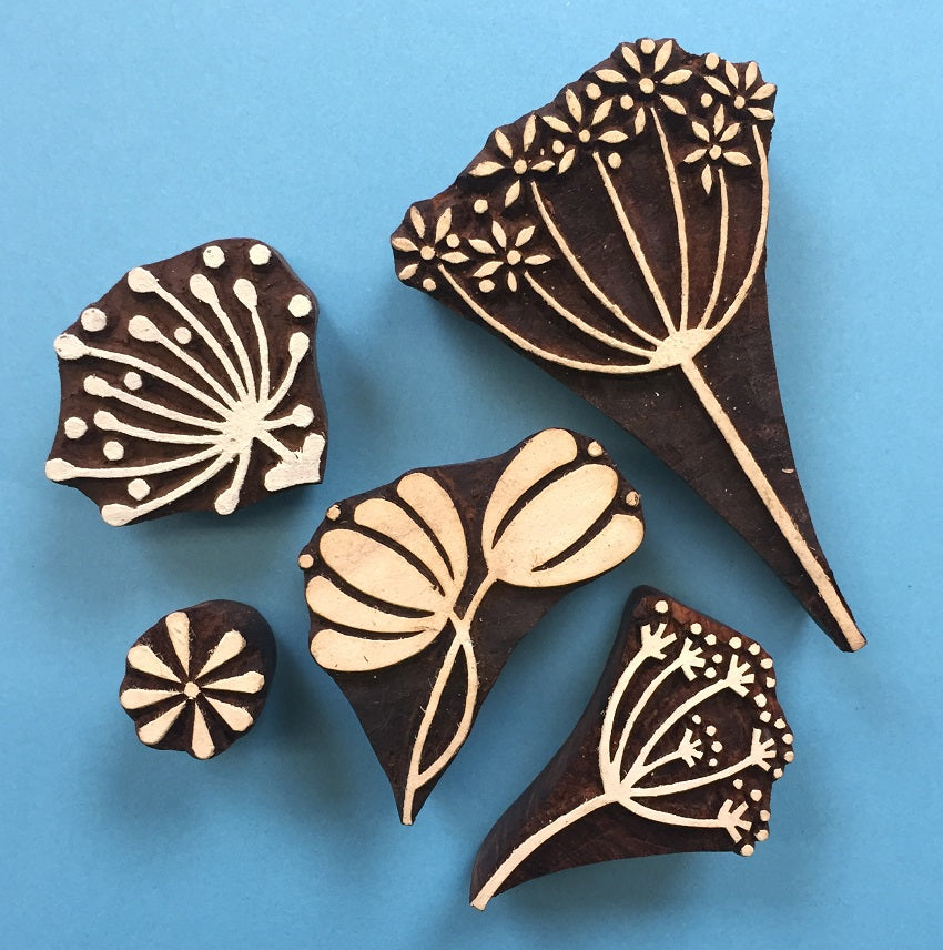 Indian Wooden Block Printing Set - Country Seeds – The Indian Block ...