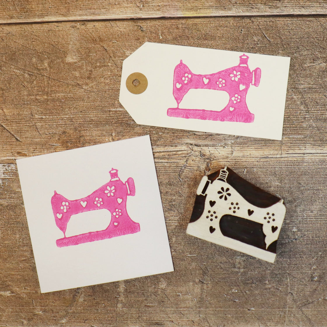 Indian Wooden Printing Block - Sewing Machine – The Indian Block Print Co.