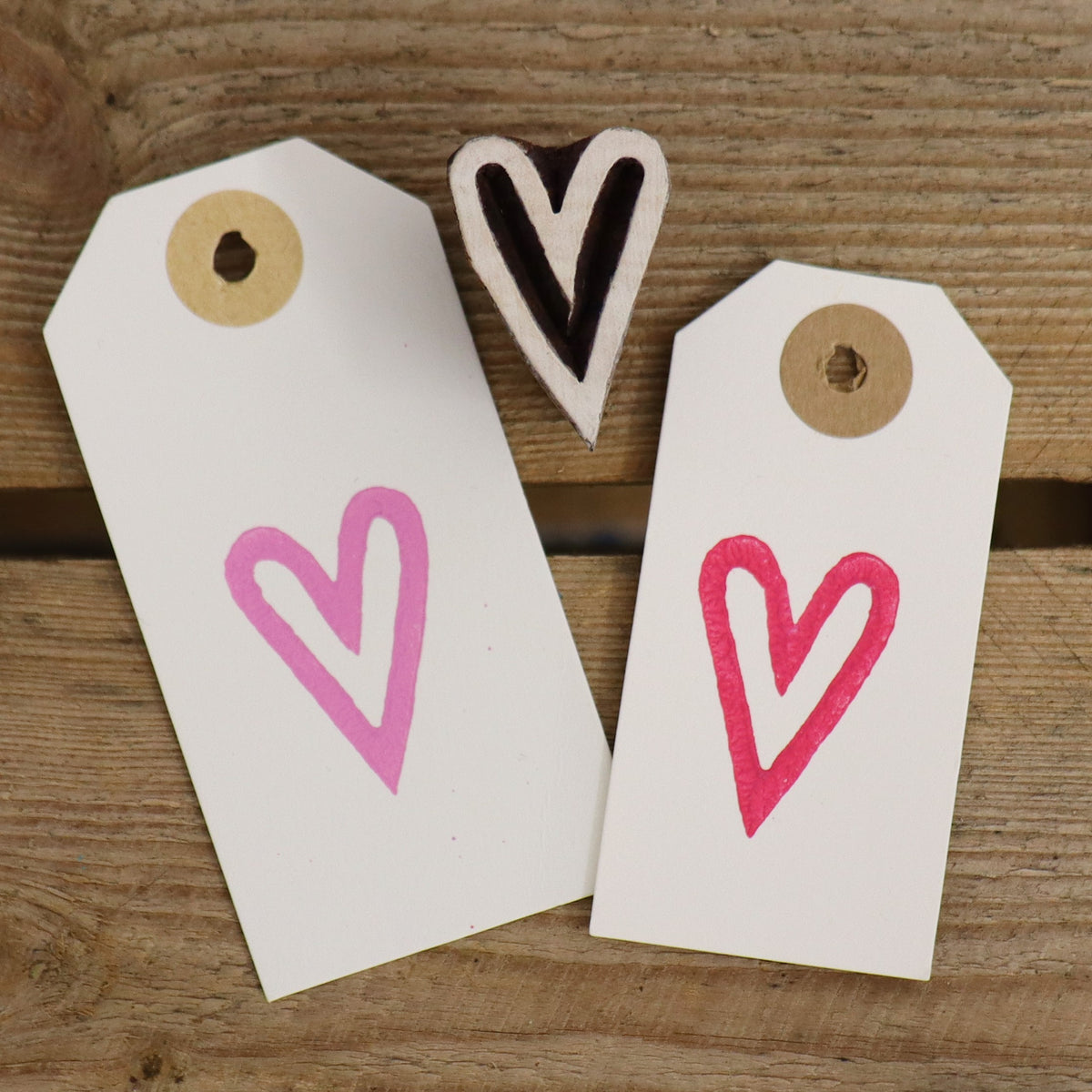 Indian Wooden Printing Block - Open Heart – The Indian Block Print Co.