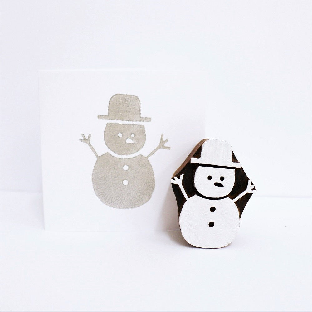 Solid Snowman - Last Chance – The Indian Block Print Co.